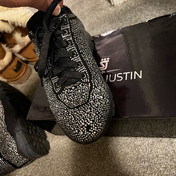 Shane Justin | Shoes | Shane Justin Crystal Sneakers | Poshmark